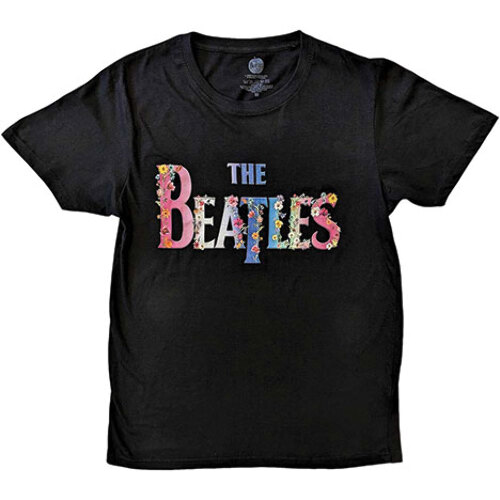 BEATLES FLOWER LOGO BLACK TEE [5486] - $25.50 : Beatles Gifts and ...